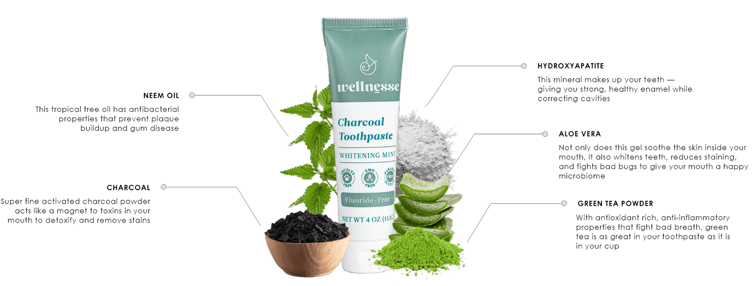 Charcoal Toothpaste | Wellnesse