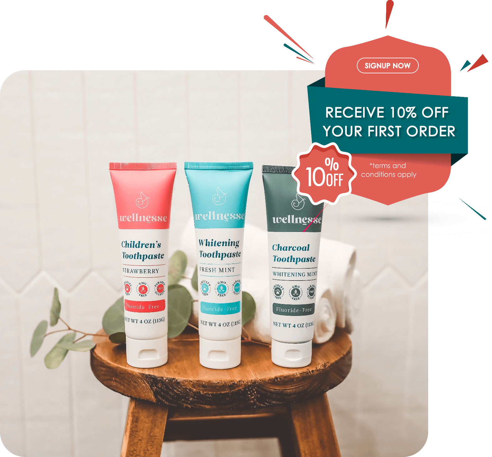 Whitening Toothpaste | Wellnesse | Wellnesse